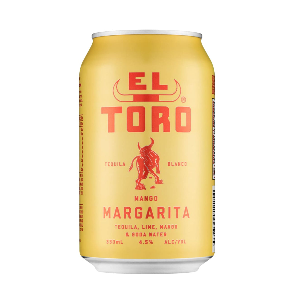 El Toro Mango Margarita 330ml 4.5% Alc. | Sippify – Sippify